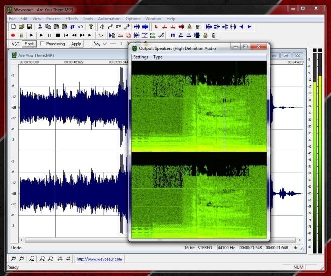 Wavosaur Leistungsstarker Tragbarer Audio Editor Mit 3d Spektrumanalyse